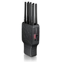 China Plastic 8 Antennas Portable 2G 3G 4G 5G WIFI Signal Jammer With Nylon Case for sale