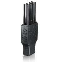 China Plastic 8 Antennas Portable 2G 3G 4G 5G WIFI Signal Jammer With Nylon Case for sale