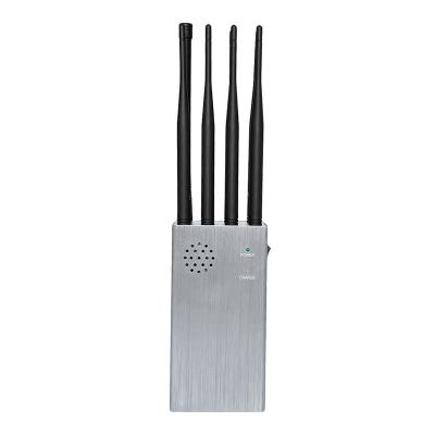 China 8 Antennas Portable Mobile Phone Signal Jammer with Bigger Hot Sink & Battery Blocks 2G 3G 4G 5G WIFI signals for sale
