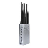 China 8 Antennas Portable Mobile Phone Signal Jammer with Bigger Hot Sink & Battery Blocks 2G 3G 4G 5G WIFI signals for sale