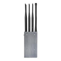 China 8 Antennas Portable Mobile Phone Signal Jammer with Bigger Hot Sink & Battery Blocks 2G 3G 4G 5G WIFI signals for sale