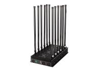 China High quality 12 antennas jammer,blocking 2G,3G,4G,5G,GPSL1,WIFI ,cover range up to 150m for sale