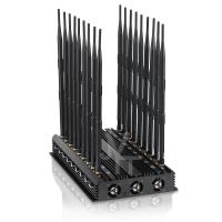 China 18 antennas signal jammer blocking all 2G 3G 4G 5G WIIFI (Including 5.2G,5.8G,WIFI 6E) GPS RF LOJACK signals with remote control. for sale