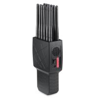 China Plastic 12 Antennas Multifunctional Mobile Phone Signal Jammer Blocking All 2G.3G.4G.5G Mobile Phone Signals and GPSL1 WIFI Lojack Signals for sale
