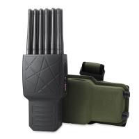 China Plastic 12 Antennas Multifunctional Mobile Phone Signal Jammer Blocking All 2G.3G.4G.5G Mobile Phone Signals and GPSL1 WIFI Lojack Signals for sale