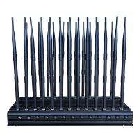 China Multifunctional 26 antennas jammer shielding all 2G 3G 4G 5G WIFI GPS RF LOJACK VHF UHF LORA FM Radio Signals with Remote Control for sale