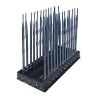 China Multifunctional 26 antennas jammer shielding all 2G 3G 4G 5G WIFI GPS RF LOJACK VHF UHF LORA FM Radio Signals with Remote Control for sale