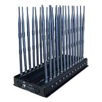 China Multifunctional 26 antennas jammer shielding all 2G 3G 4G 5G WIFI GPS RF LOJACK VHF UHF LORA FM Radio Signals with Remote Control for sale