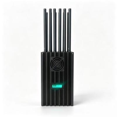 China 75W Portabe 12 Antennas 2G.3G.4G.5G Cell Phone Signal Jammer 2.4G 5.2G.5.8G WIFI Signals and GPSL1.L2.L3.L4.L5.  Lojack Signals（Supports charging while discharging） for sale