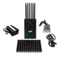 China 75W Portabe 12 Antennas 2G.3G.4G.5G Cell Phone Signal Jammer 2.4G 5.2G.5.8G WIFI Signals and GPSL1.L2.L3.L4.L5.  Lojack Signals（Supports charging while discharging） for sale