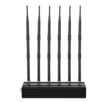 China Adjustable 20 watt 6 Antennas High Power 2G 3G 4G(LTE+Wimax) Jammer for sale