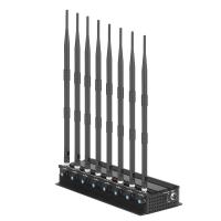 China Adjustable 20 watt 8 Antennas High Power GPS/ WiFi/ 4G(LTE+Wimax)/ 5G Jammer for sale