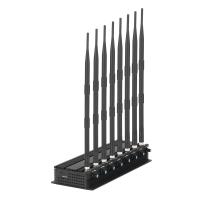 China Adjustable 20 watt 8 Antennas High Power GPS/ WiFi/ 4G(LTE+Wimax)/ 5G Jammer for sale