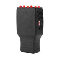 China Plastic 8 Antennas Portable 2G 3G 4G 5G WIFI Signal Jammer With Nylon Case for sale