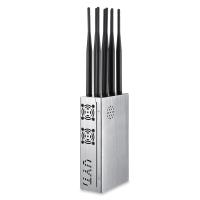 China Portable 8 antennas mobile phone signal jammer blocks 2G 3G 4G 5G WIFI signals with bigger hot sink & battery for sale
