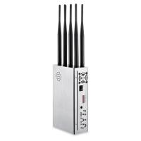 China Portable 8 antennas mobile phone signal jammer blocks 2G 3G 4G 5G WIFI signals with bigger hot sink & battery for sale