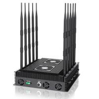 China Powerful 10 antennas jammer blocks 2G, 3G, 4G,5G and WIFI signals with an output power of 84W ,coverag range up to 100m for sale