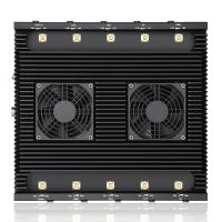 China Powerful 10 antennas jammer blocks 2G, 3G, 4G,5G and WIFI signals with an output power of 84W ,coverag range up to 100m for sale