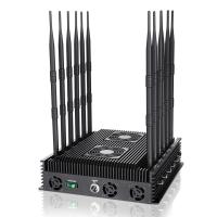 China Powerful 12 bands jammer blocks 2G,3G,4G,5G,WIFI,GPSL1 signals with an output power of 100W ,shielding range up to 100m for sale