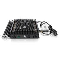 China Powerful 12 bands jammer blocks 2G,3G,4G,5G,WIFI,GPSL1 signals with an output power of 100W ,shielding range up to 100m for sale