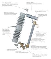 China Expulsion Porcelain High Voltage Fuse Cutout GB1208 2006 Standard Available for sale