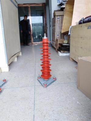 China 33 Kv Polymer High Voltage Surge Arrester / Housed Lightning Frequency Arrester for sale