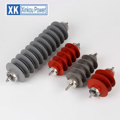 China Transformer Zinc Oxide Lightning Arrester / 5ka 11kv  15kv 33kv Surge Arrester for sale