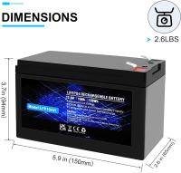China LFP Lithium Phosphate Rechargeable Battery IP67 12.8V 100Ah LiFePO4 Battery for sale