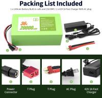 China XT60 Fascial Gun Battery 100W-600W 36V 8Ah Lithium Battery With 2A Charger for sale