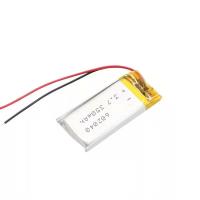 China 3.7v 500mAh Li Lithium Polymer Battery 0.35A Unrechargable With Wire for sale