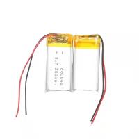 China Tachograph Lithium Polymer Battery 2.75V Li Ion Battery 3.7V 350mAh Rechargeable for sale