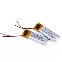 China 120mAh Lithium Polymer Battery 0.12A Bluetooth Headset Rechargeable Battery 1S1P for sale