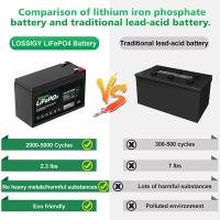 China Lightweight 12V 8Ah LiFePO4 Battery / Deep Cycle Rechargeable Battery MSDS for sale