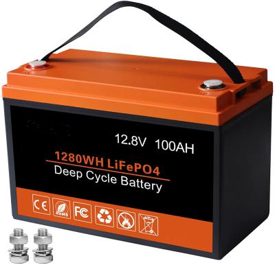 China 12.8V 100A Solar Energy Storage Battery 1.2kg 12v 100ah LiFePO4 Battery for sale