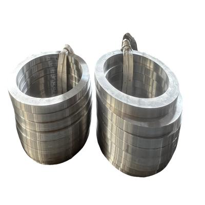 China Hot Mold Forging Large Size Alloy Steel Shaft Sleeve Disc Blank Ring Thickness 50mm for sale