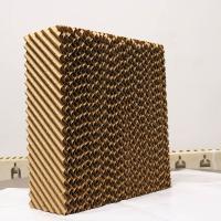 China Brown Black 1m 1.2m Cooling Pad For Poultry House Evaporative Cooling System for sale
