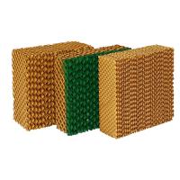 China Brown Black 1m 1.2m Cooling Pad For Poultry House Evaporative Cooling System for sale