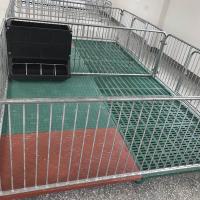 China Hot Dip Galvanized Piggery Farm Equipment PVC board Weaner Raised Farrowing Crate for sale