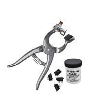 China Aluminium Alloy 4 5 Tattoo Livestock Tattoo Pliers Pig Ear Marked for sale