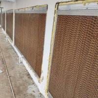 China Brown Black 1m 1.2m Cooling Pad For Poultry House Evaporative Cooling System for sale