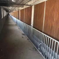 China Brown Black 1m 1.2m Cooling Pad For Poultry House Evaporative Cooling System for sale
