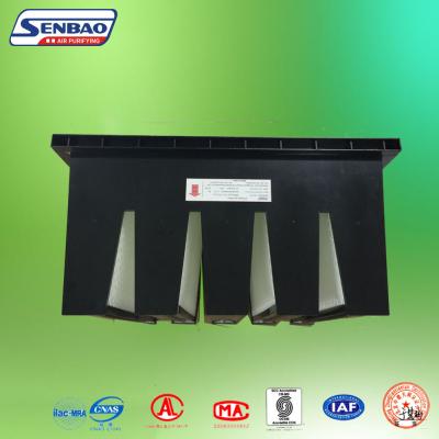 China Fiberglass Media Banks Air Filter ,  ABS Plastic Frame Banks Air Filters Black for sale