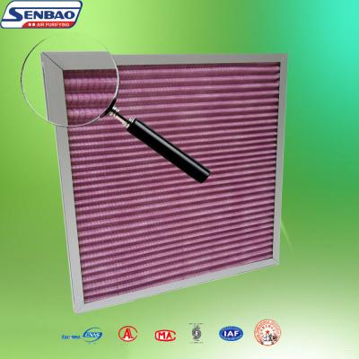 China Industrial Pleated Panel Air Filters 5um Particulate Standard Size for sale