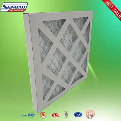 China Cardboard Frame Merv8 Pleated Panel Filters , Home Residential High Capacity Air Filter for sale