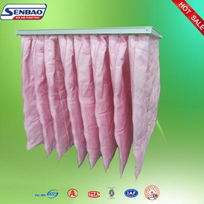 China Medium Efficiency Air Conditioning Air Bag Filters Non - woven Fabric for sale
