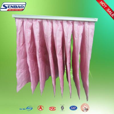 China Aluminum Pocket Medium Efficiency Industrial Air Filter Large Dust Capacity for sale