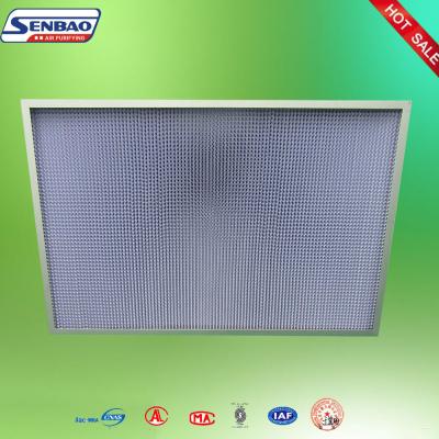 China High Efficiency Pleated Panel Air Filters Clean Room Air System Paper Seperator Deep for sale