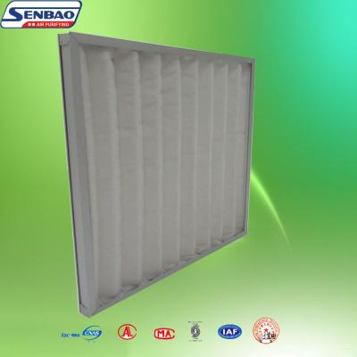 China Synthetic Fiber Panel Pre Pleated Panel Air Filters Lightweight for sale