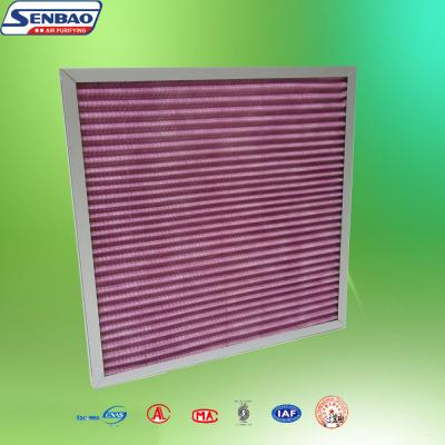 China Clean Room Micro Pleated Panel Air Filters Heating Ventilation System for sale