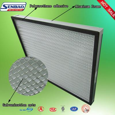 China Aluminum Frame Pleated Panel Air Filters Air Conditioning Air Filters Home for sale